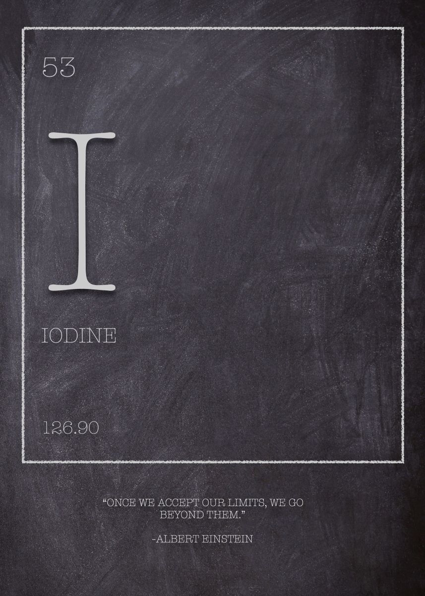 'Iodine' Poster, picture, metal print, paint by Chad Clarke | Displate