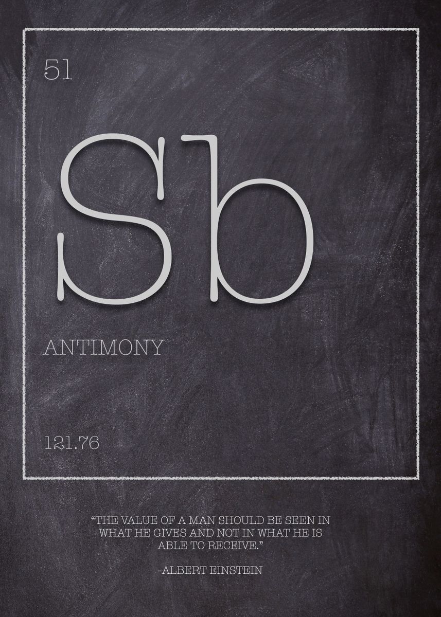 'Antimony' Poster, picture, metal print, paint by Chad Clarke | Displate