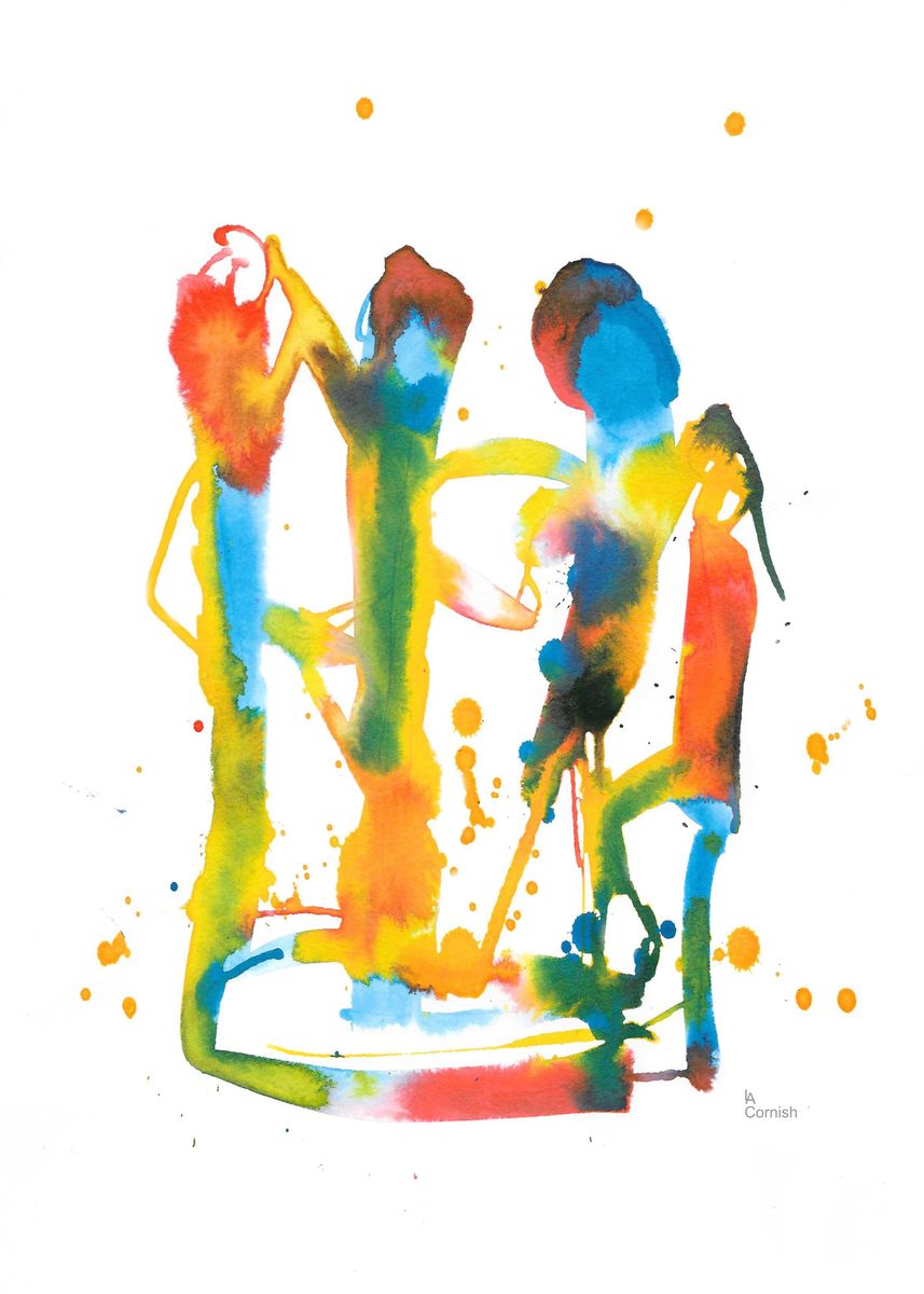 'Clubbing' Poster by Lesley Cornish | Displate
