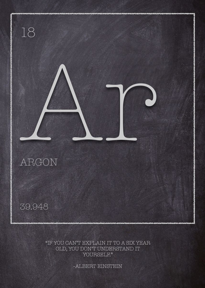 'Argon' Poster by Chad Clarke | Displate