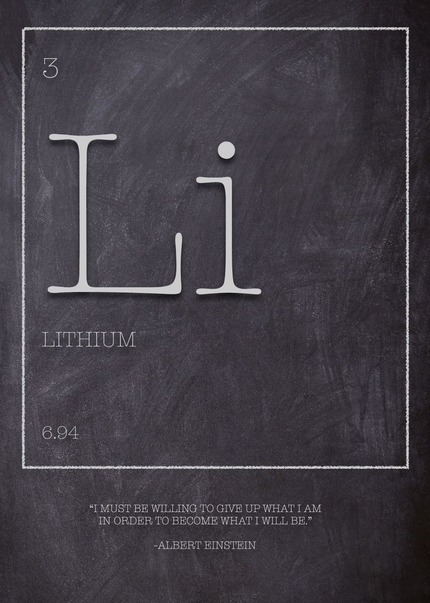'Lithium' Poster, picture, metal print, paint by Chad Clarke | Displate
