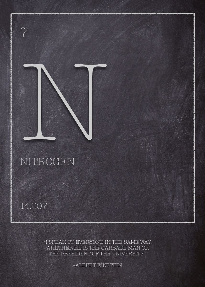 'Nitrogen' Poster, picture, metal print, paint by Chad Clarke | Displate