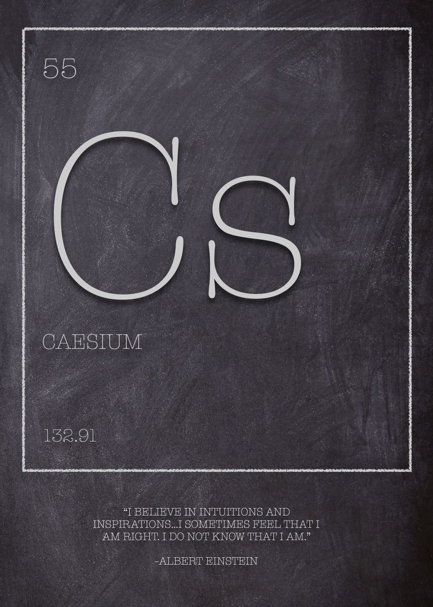 'Caesium' Poster by Chad Clarke | Displate