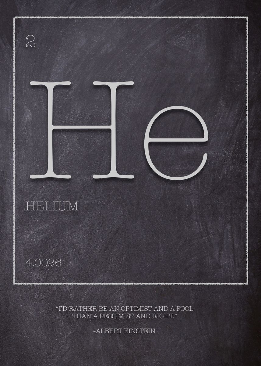 'Helium' Poster by Chad Clarke | Displate