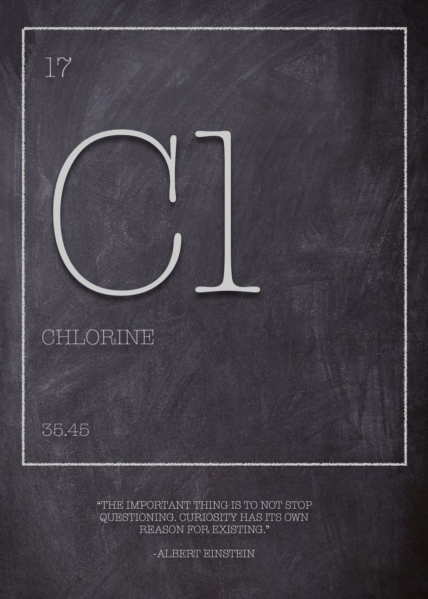 'Chlorine' Poster, picture, metal print, paint by Chad Clarke | Displate