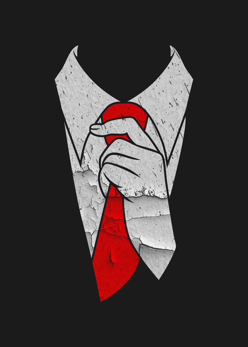 'anonymous tie' Poster, picture, metal print, paint by Rian setiadi ...