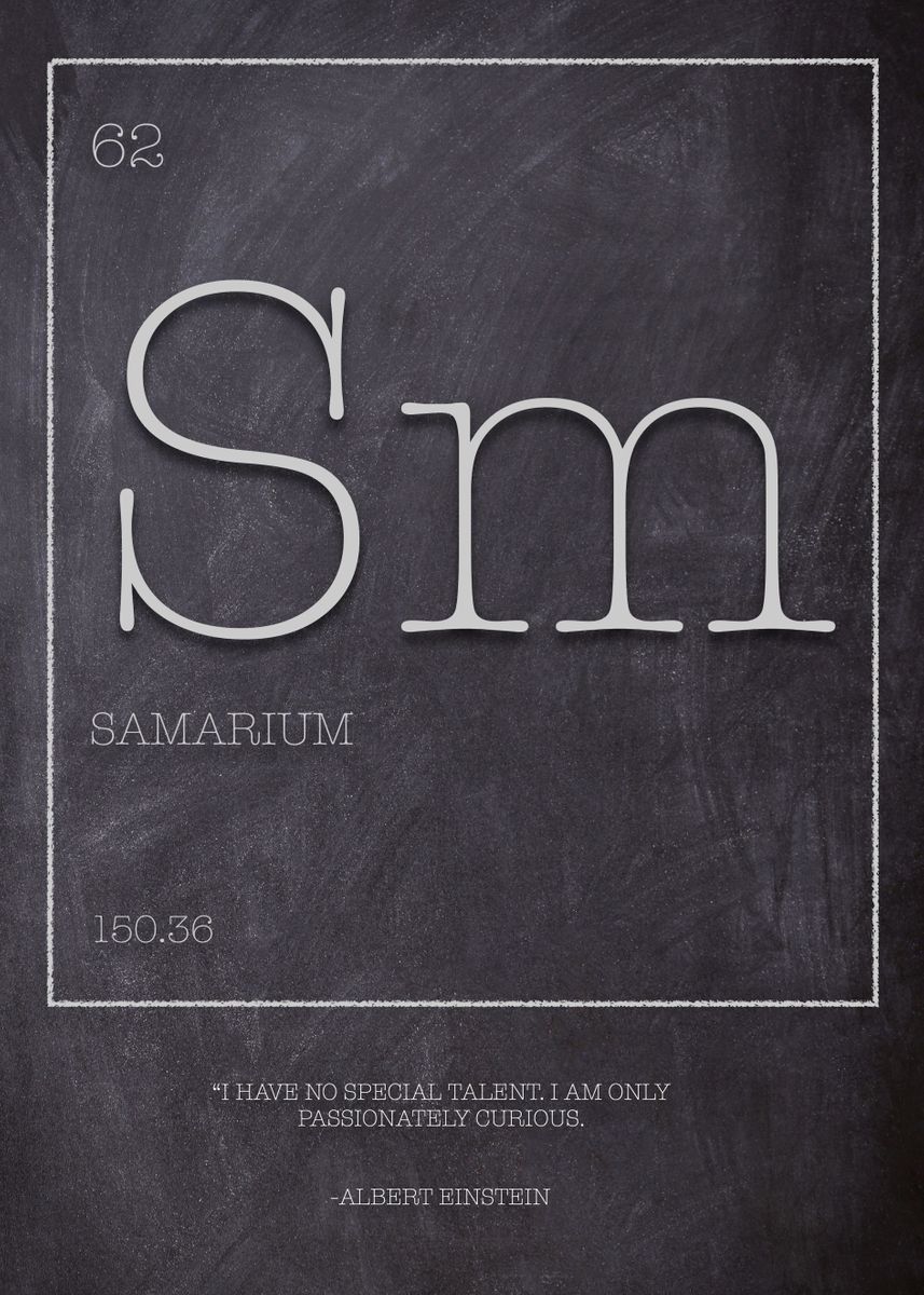 'Samarium' Poster by Chad Clarke | Displate