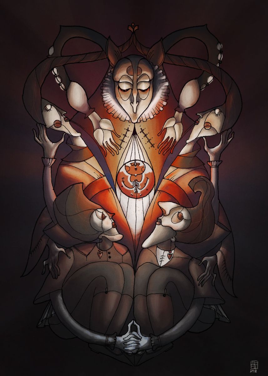 'Exclusion' Poster, picture, metal print, paint by Bese Csonka | Displate