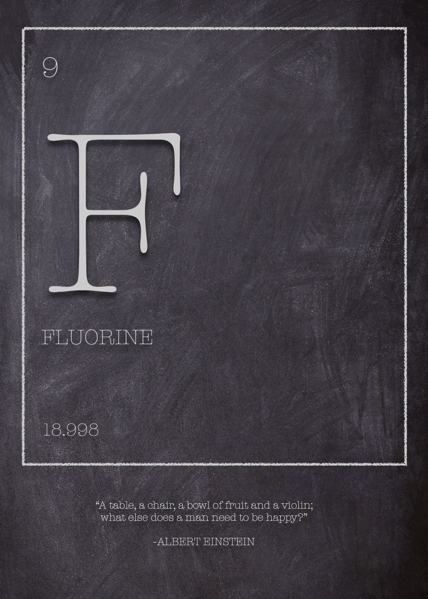 'Fluorine' Poster by Chad Clarke | Displate