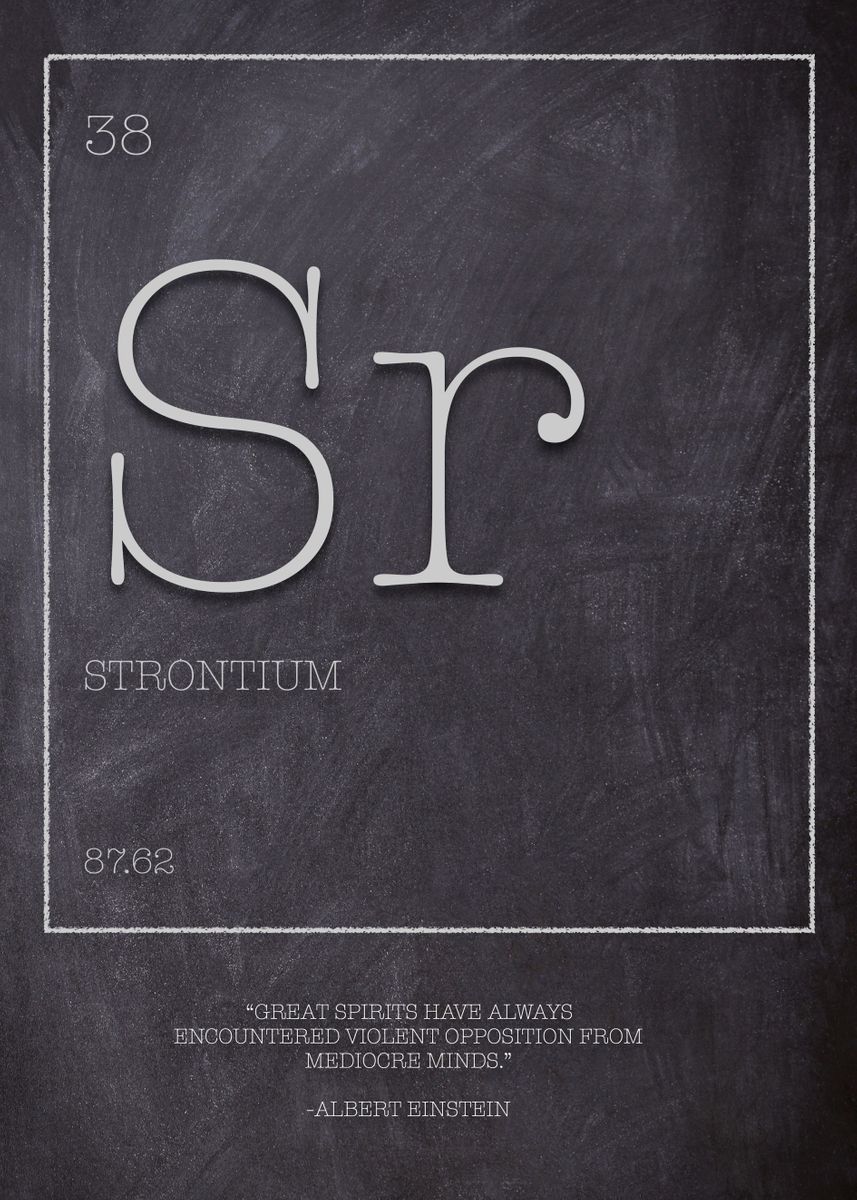 'Strontium' Poster by Chad Clarke | Displate