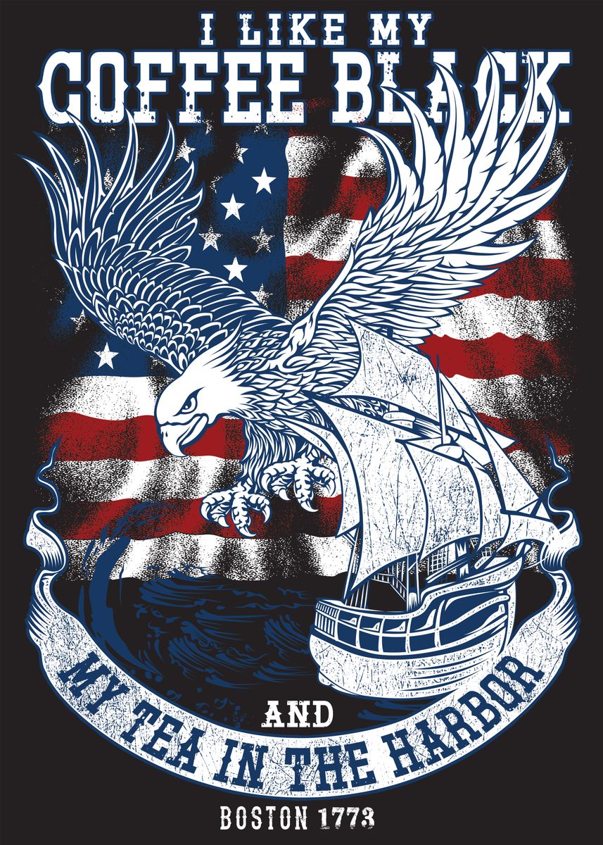 'Boston Tea Party' Poster, picture, metal print, paint by Chris Simmons ...