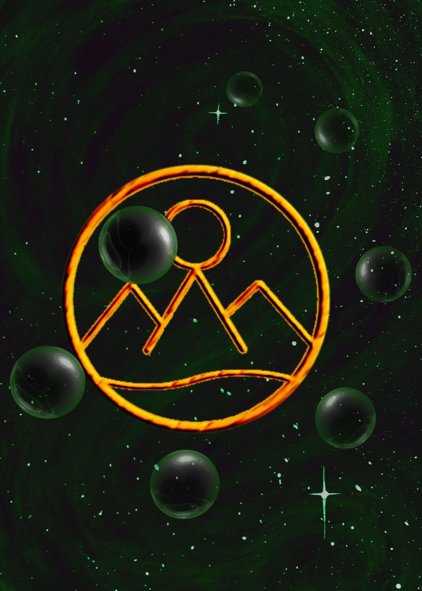 'Cosmic Earth' Poster by Ravenlock Studio | Displate