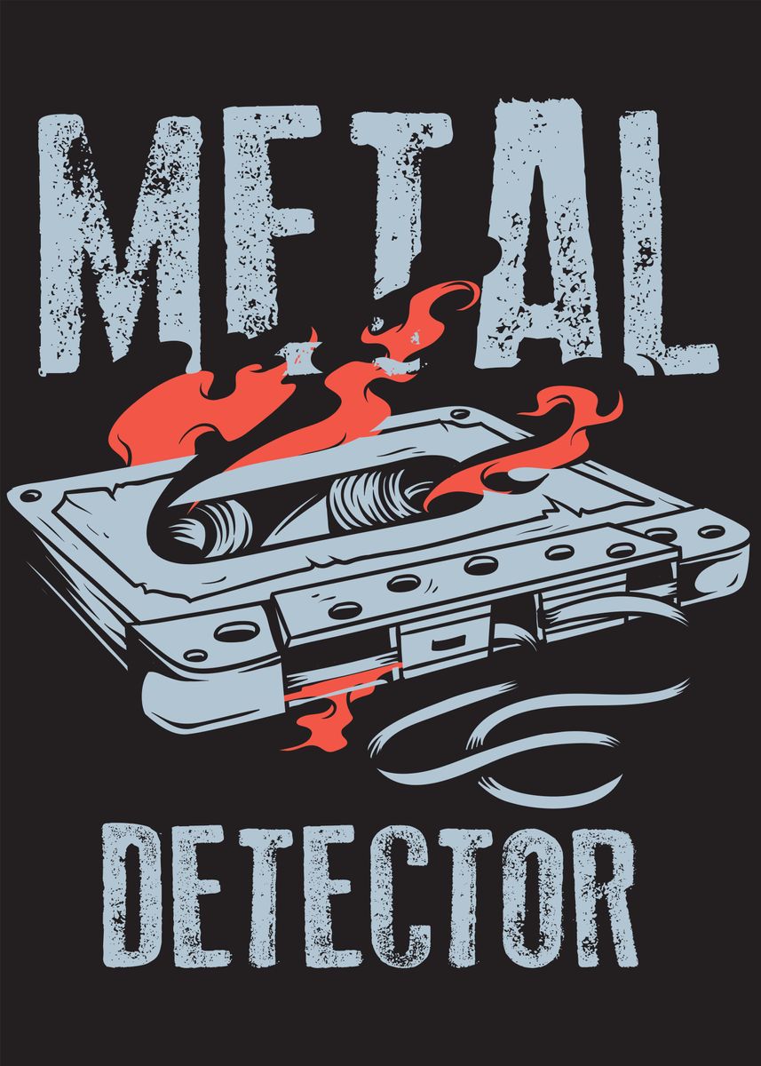 'Metal Detector' Poster, picture, metal print, paint by Chris Simmons ...