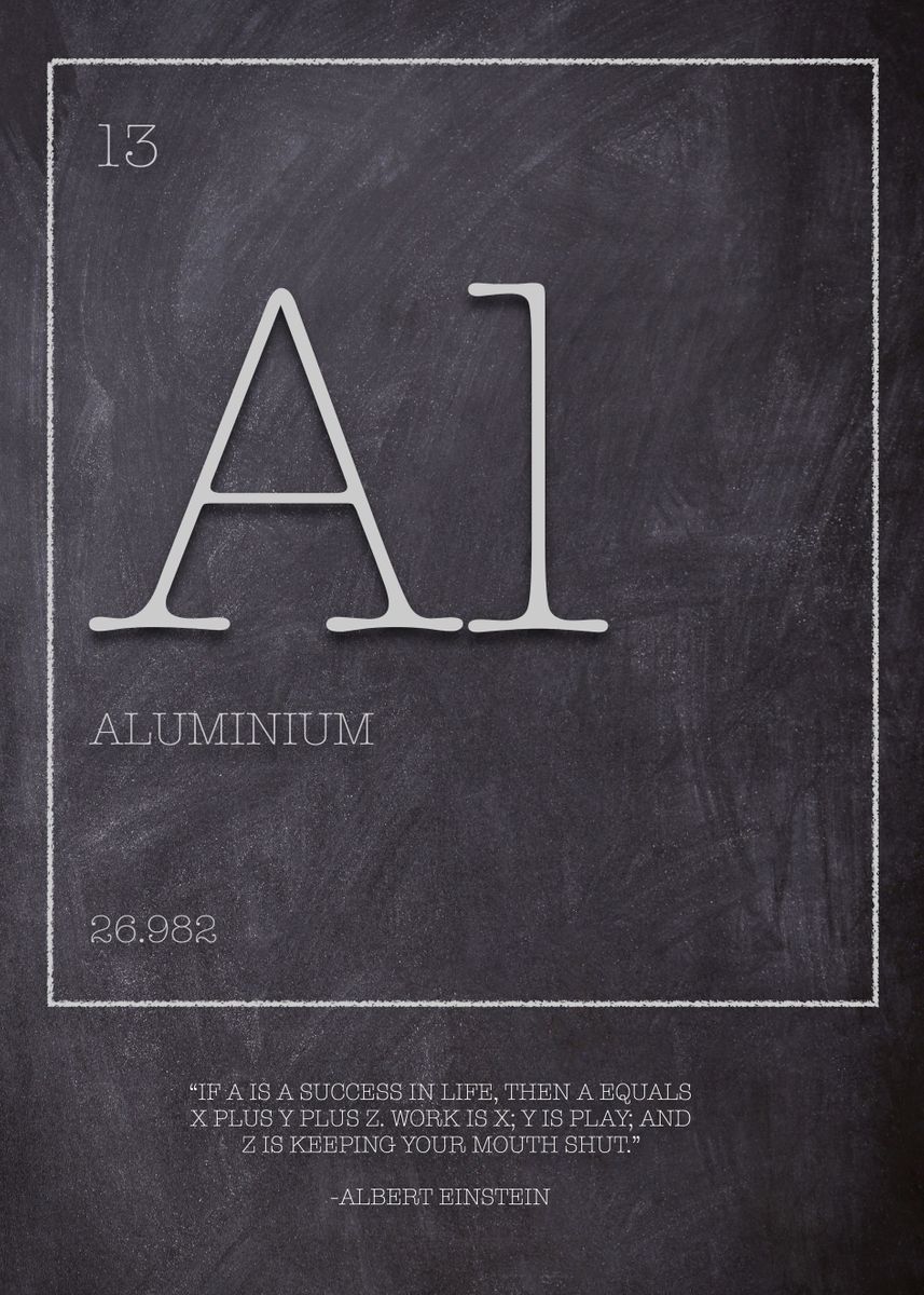 'Aluminum' Poster, picture, metal print, paint by Chad Clarke | Displate