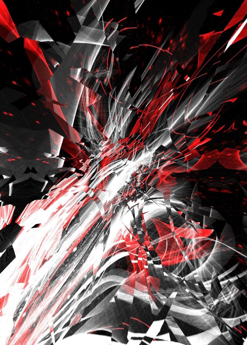 'Shattered' Poster, picture, metal print, paint by Margit Allen | Displate