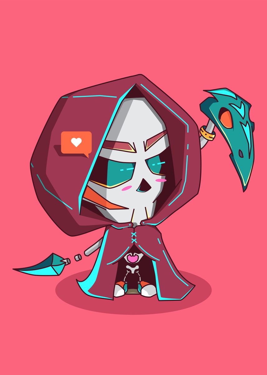 'Cute Reaper' Poster by Aspiringswine | Displate