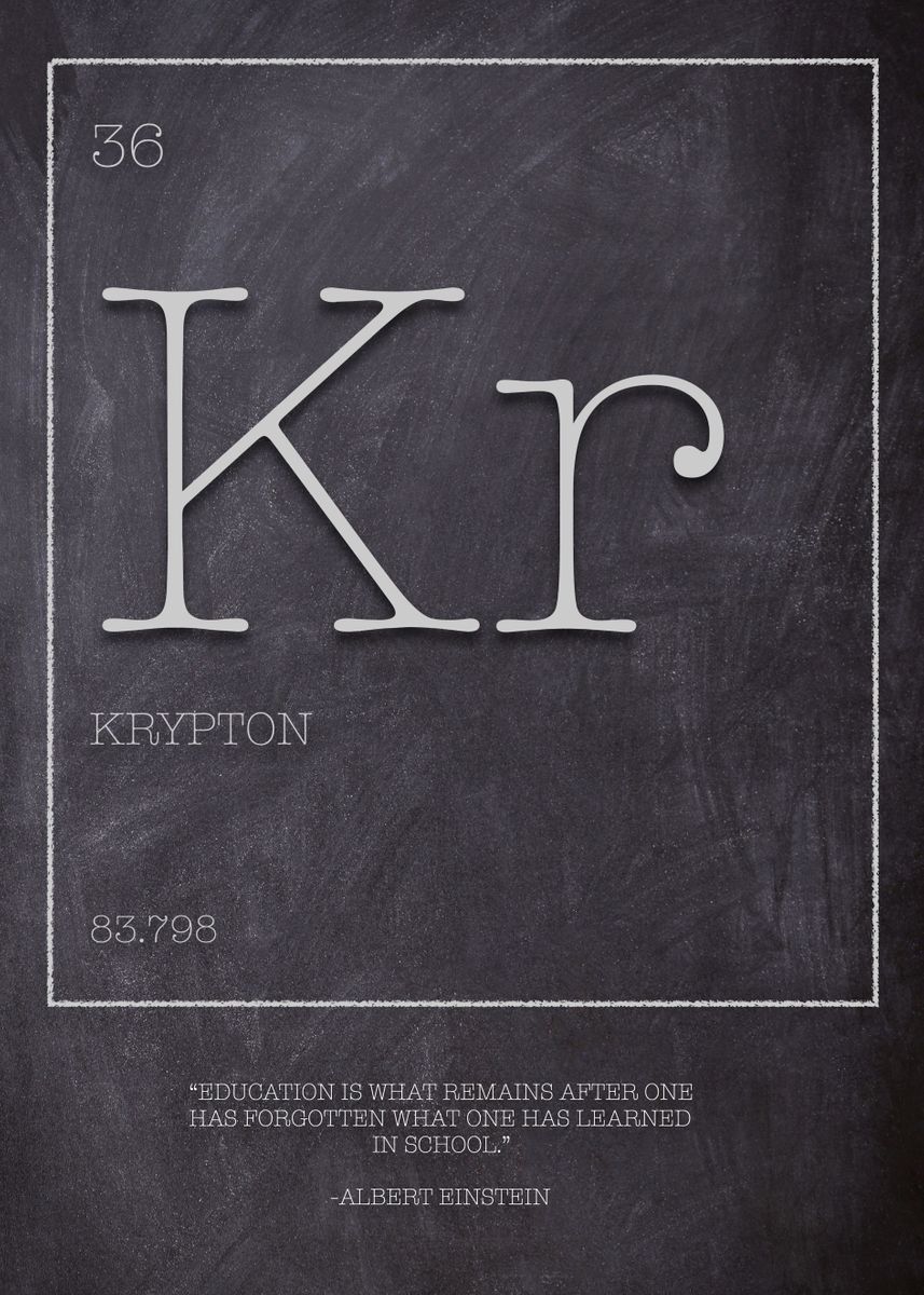 'Krypton' Poster, picture, metal print, paint by Chad Clarke | Displate