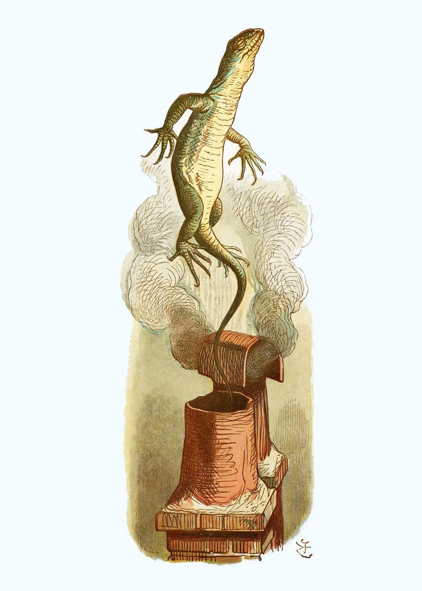 'Lizards House' Poster, picture, metal print, paint by Gilded Fables ...