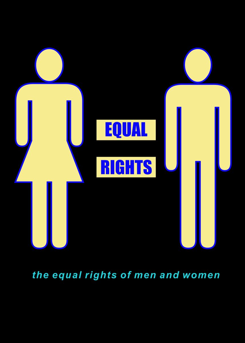 'Equal rights ' Poster, picture, metal print, paint by Kateryna ...