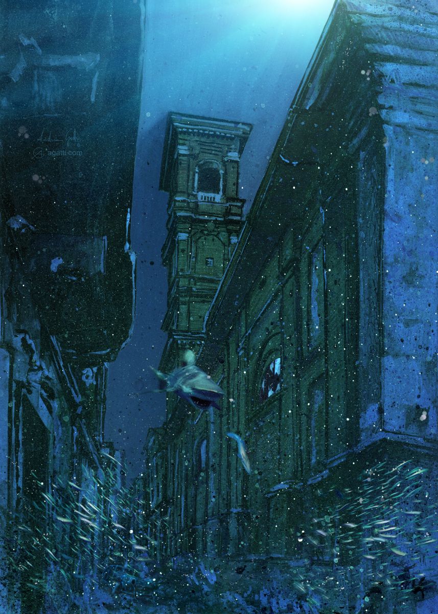 'Via Botero digital 2006' Poster, picture, metal print, paint by Andrea ...