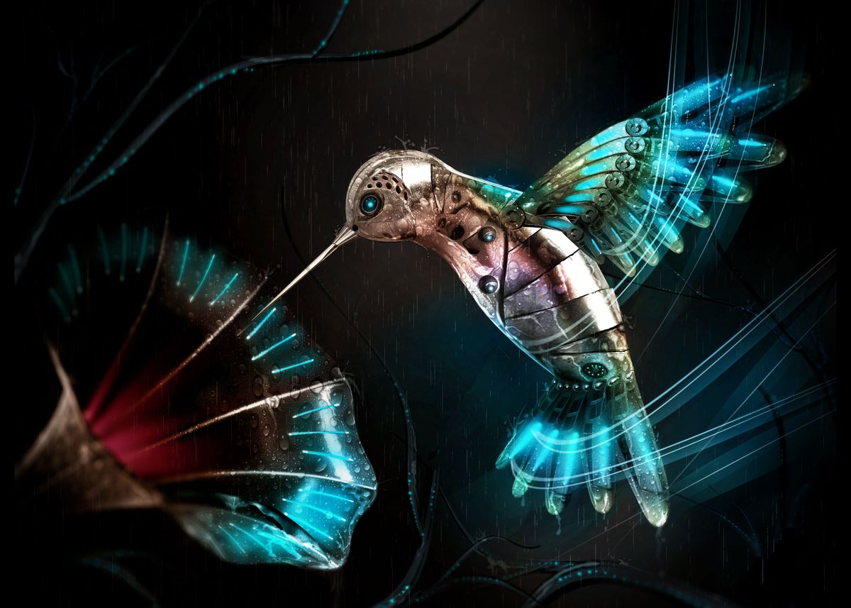 'A Cyborg Nature' Poster by Alfonso Navas | Displate