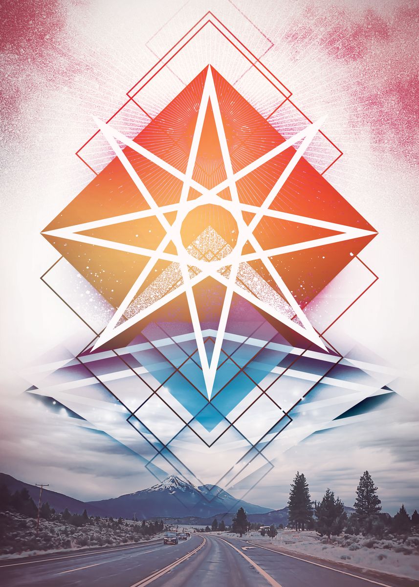 'Eternal Road' Poster, picture, metal print, paint by styleWish design ...