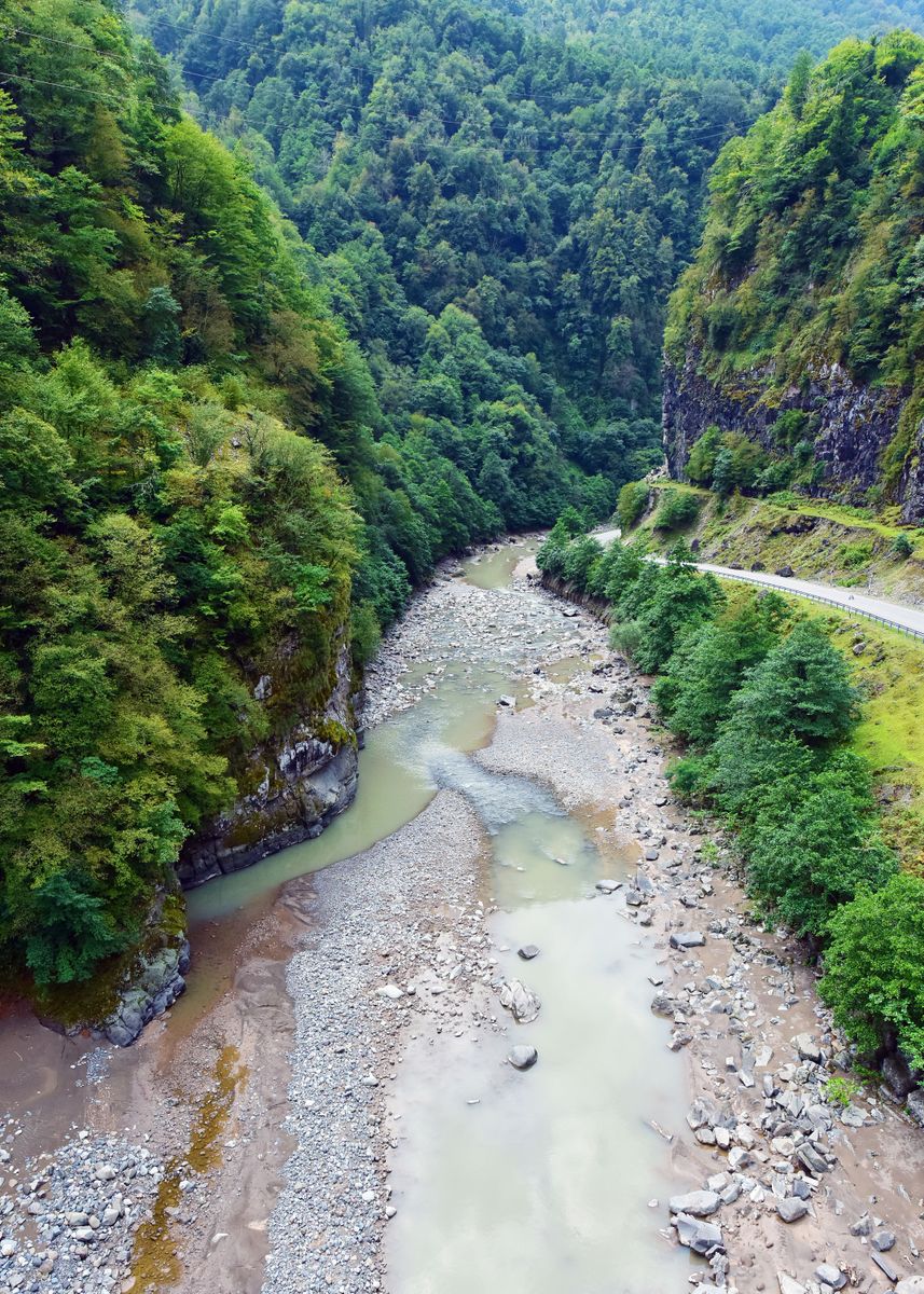 'Georgia Landscape' Poster, picture, metal print, paint by Svetlana ...