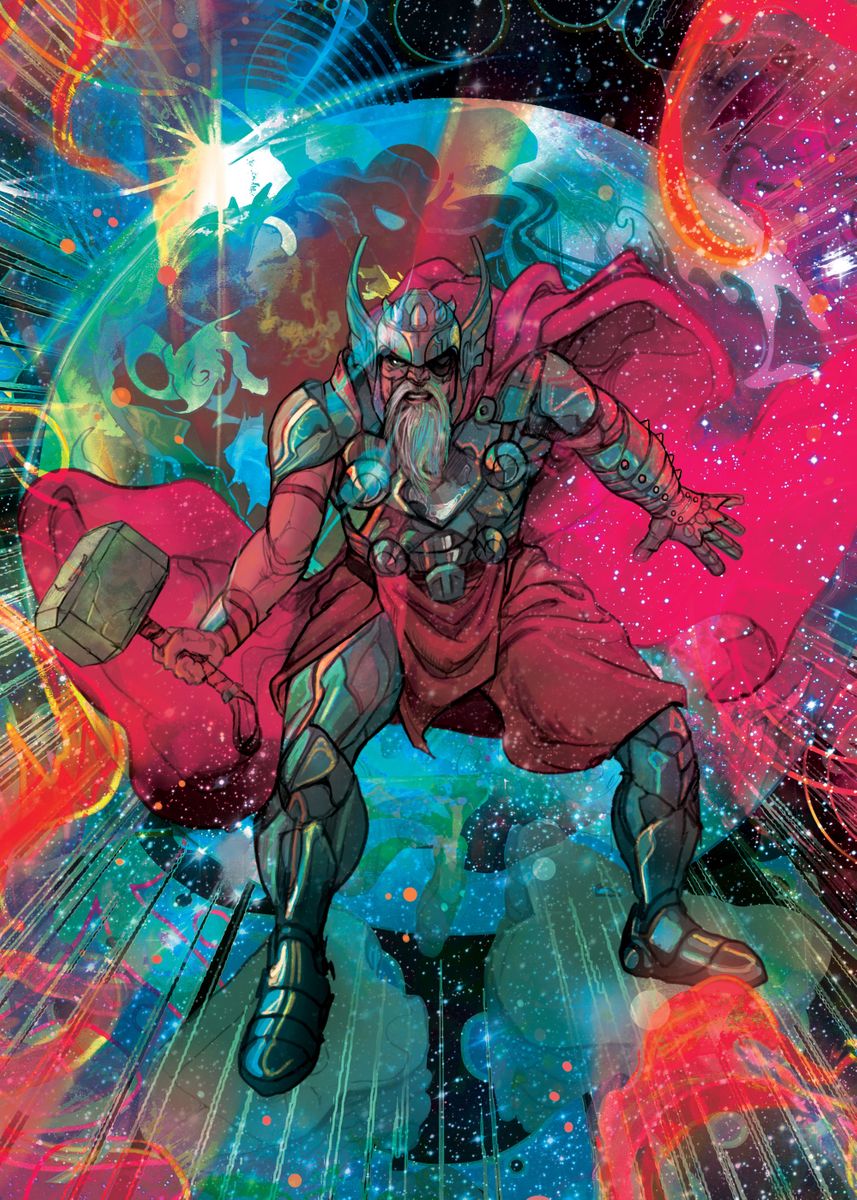 'Midgard Defender' Poster, picture, metal print, paint by Marvel | Displate