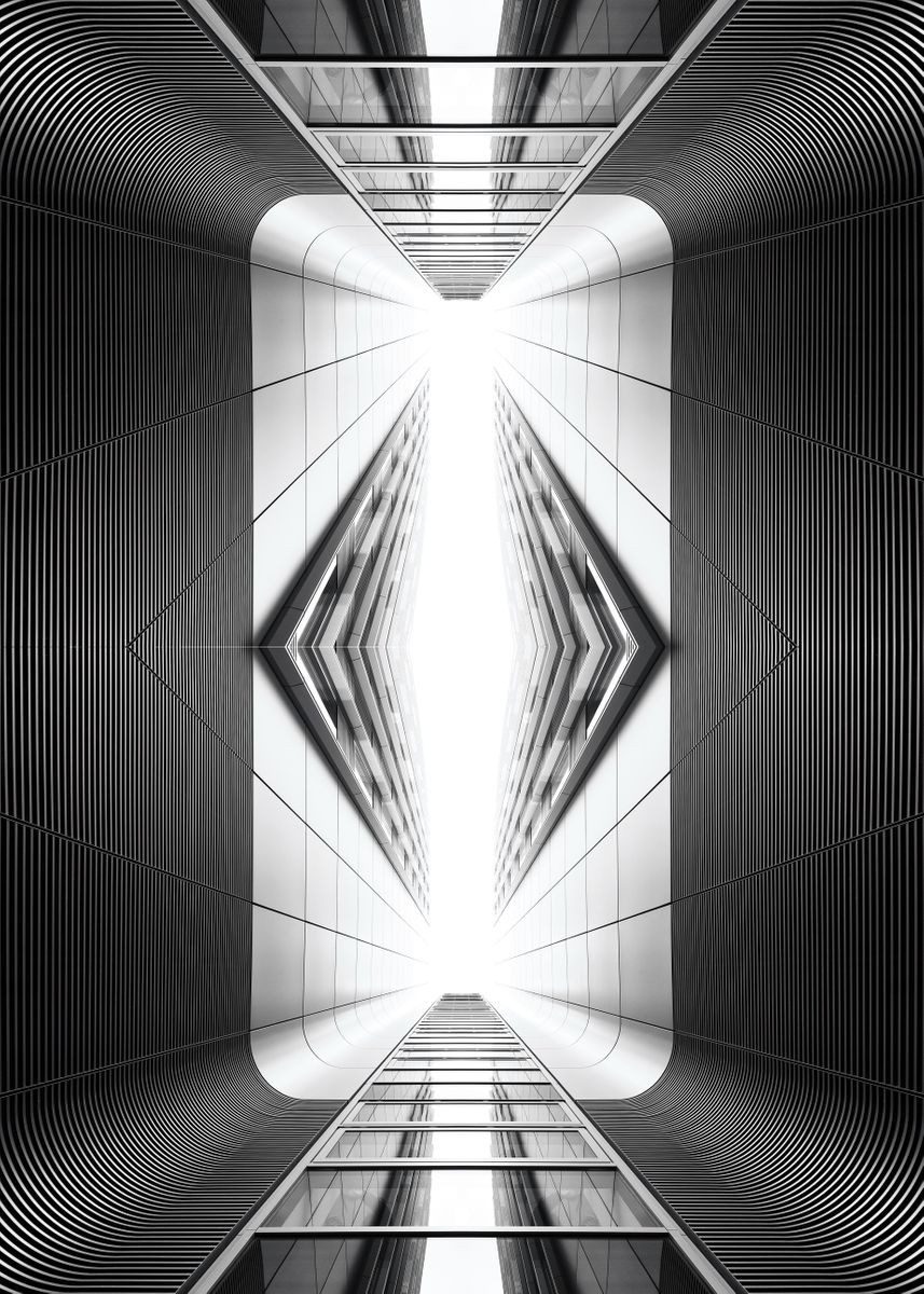 'Visual symmetry ' Poster, picture, metal print, paint by Milos Maric ...
