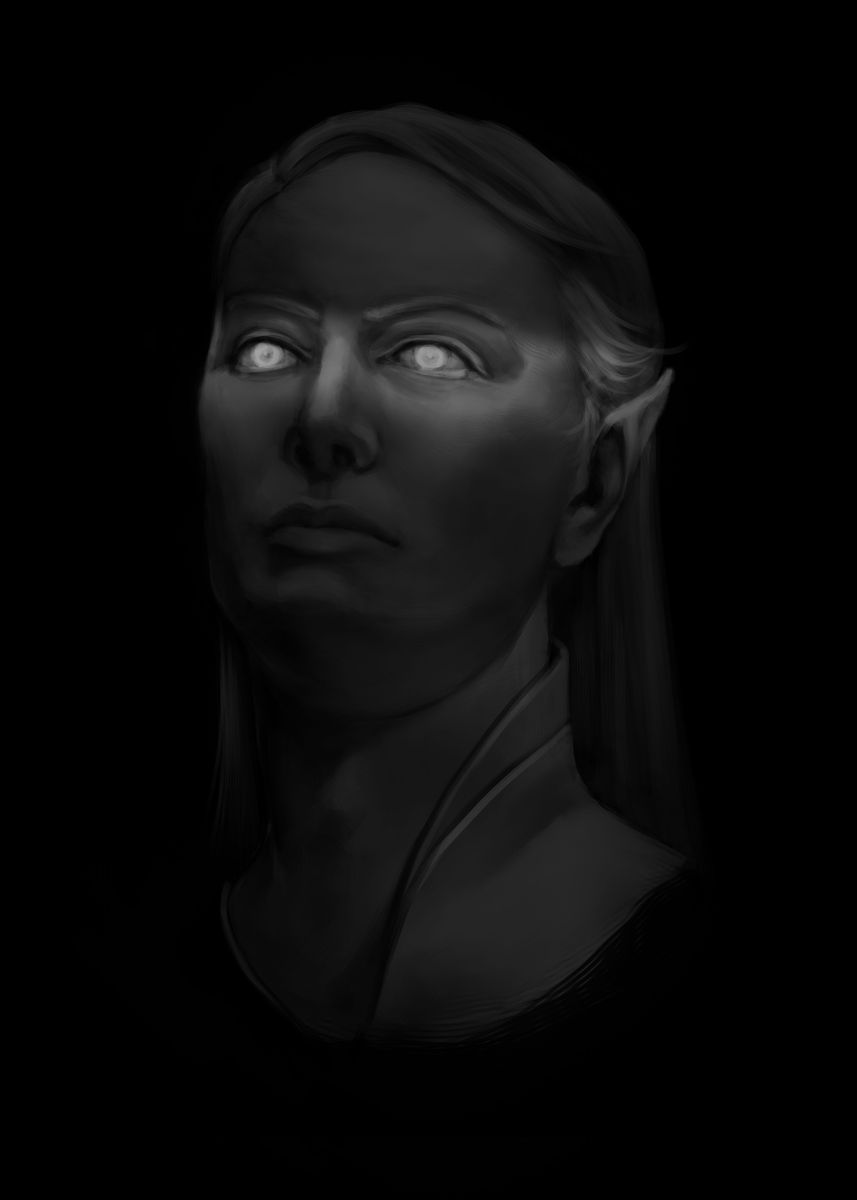 'Blank Elf' Poster, picture, metal print, paint by Alais Legrand | Displate