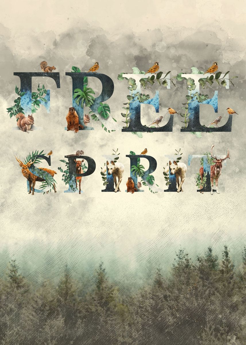 'Free Spirit' Poster, picture, metal print, paint by Enchanted Elm ...