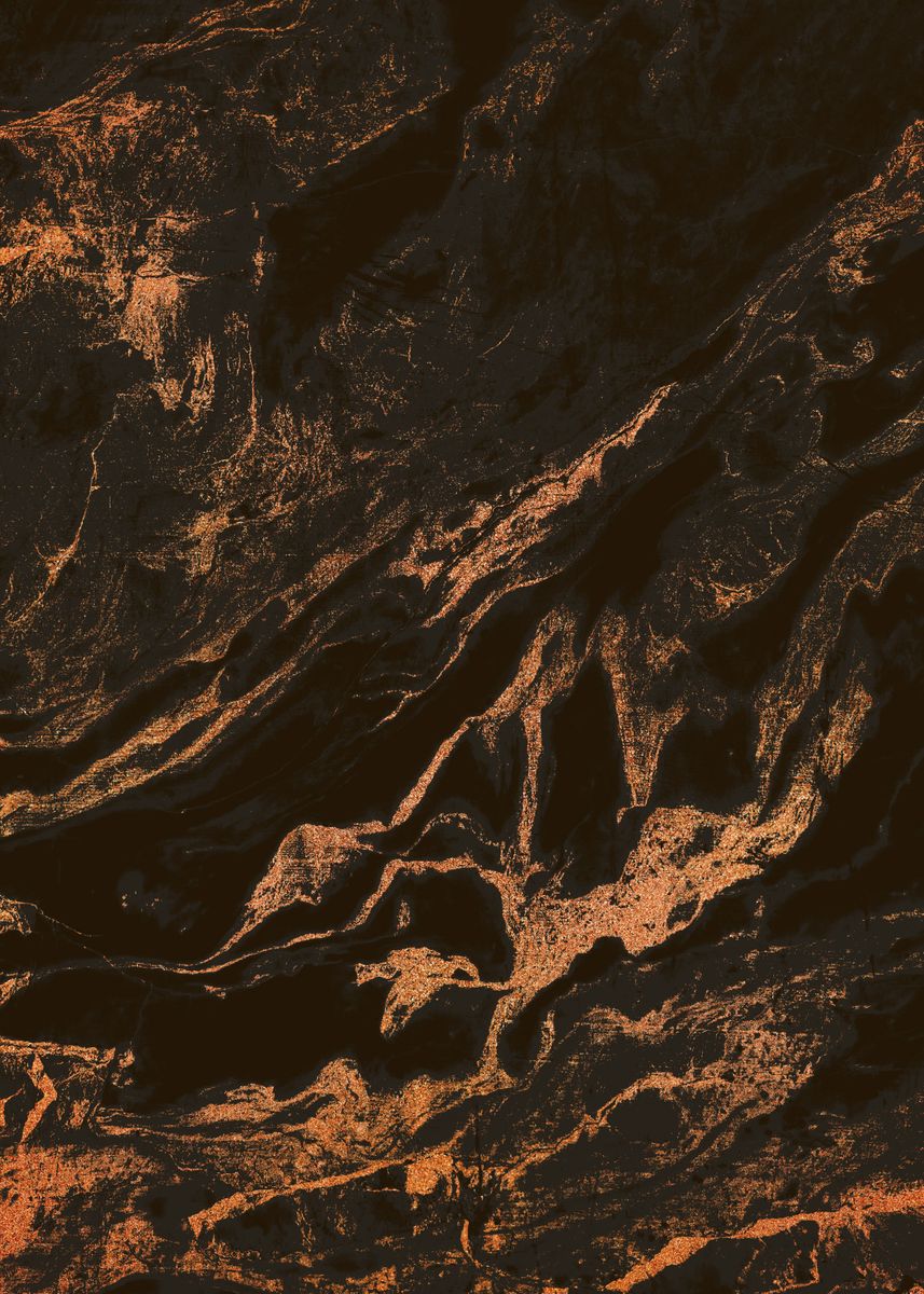 'Earth and Copper Marble' Poster by Holy Rock Design | Displate