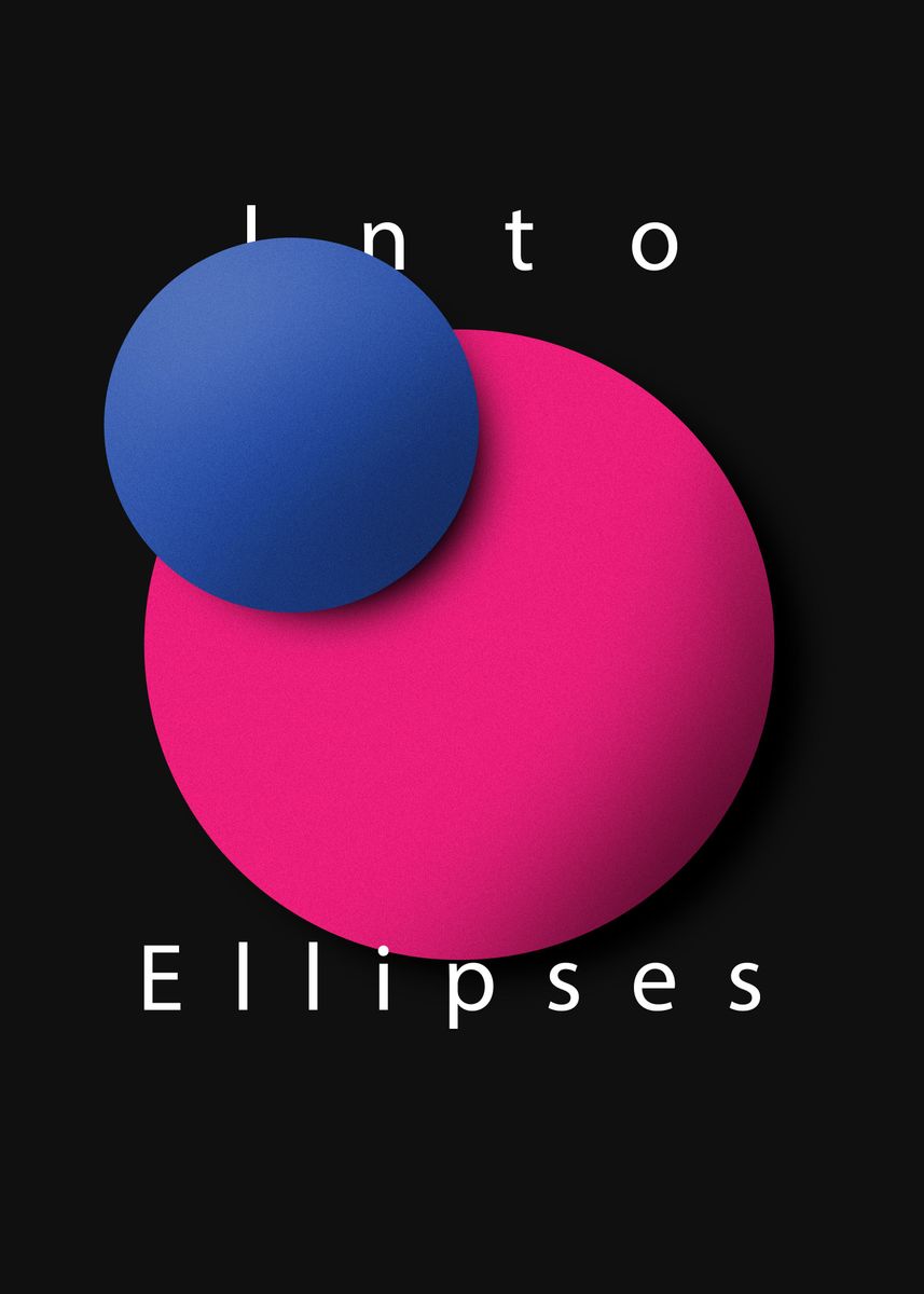 'Into Ellipses' Poster, picture, metal print, paint by Sandeep ...
