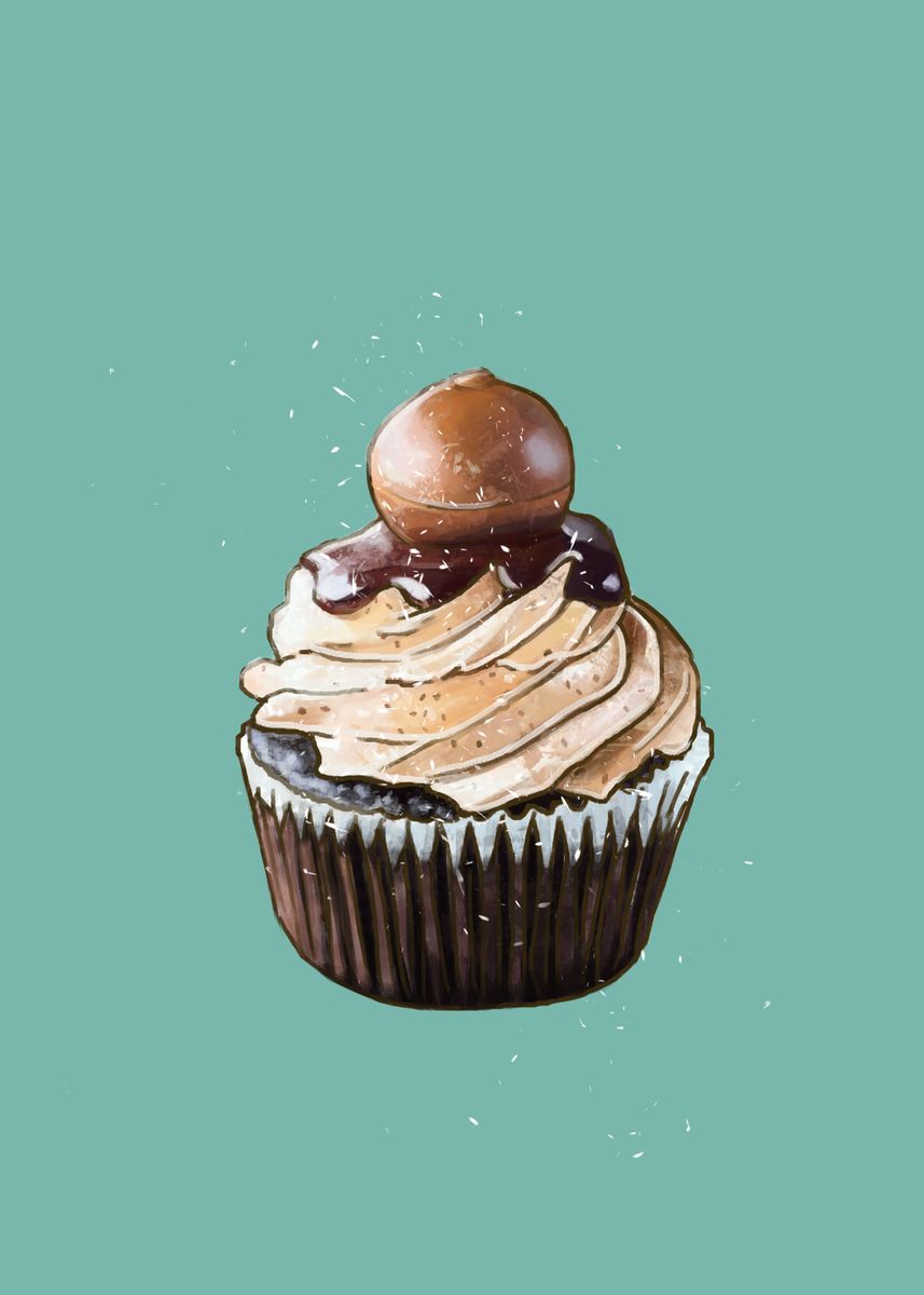 'Choco' Poster, picture, metal print, paint by Crystal Mateo | Displate
