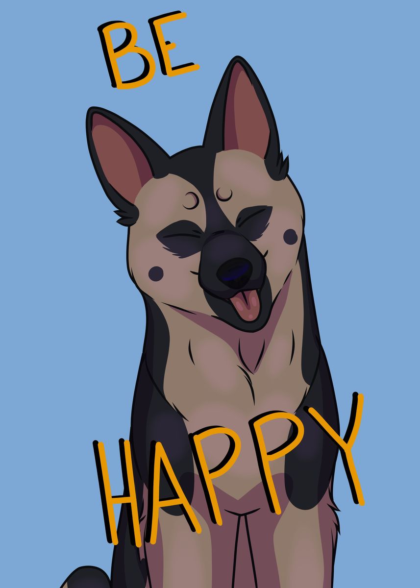 'Be Happy' Poster by Jessica Repp | Displate