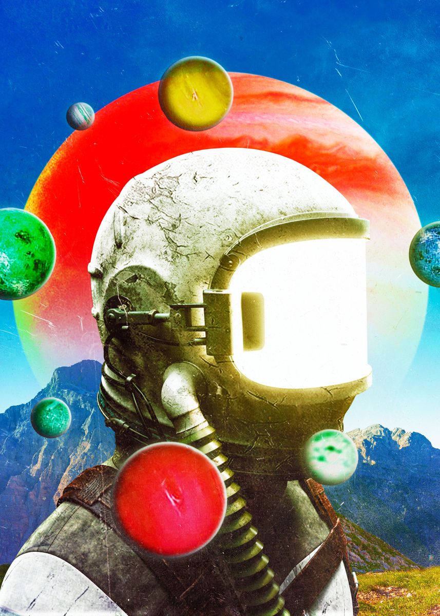 'Unorganized Orbit' Poster, picture, metal print, paint by seam less ...