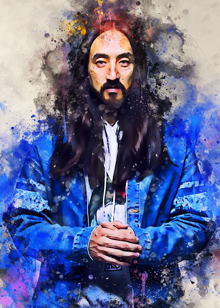 'Steve Aoki' Poster, picture, metal print, paint by Andi Permana | Displate