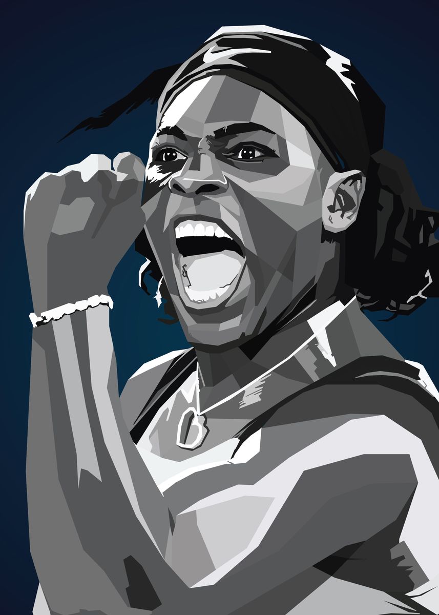 'Serena Williams Tennis' Poster by NGUYEN DINH LONG | Displate