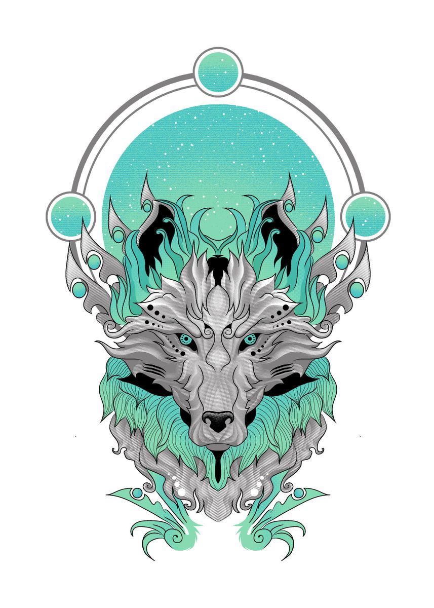 'Serigala Biru' Poster by Novendryan Yongki | Displate