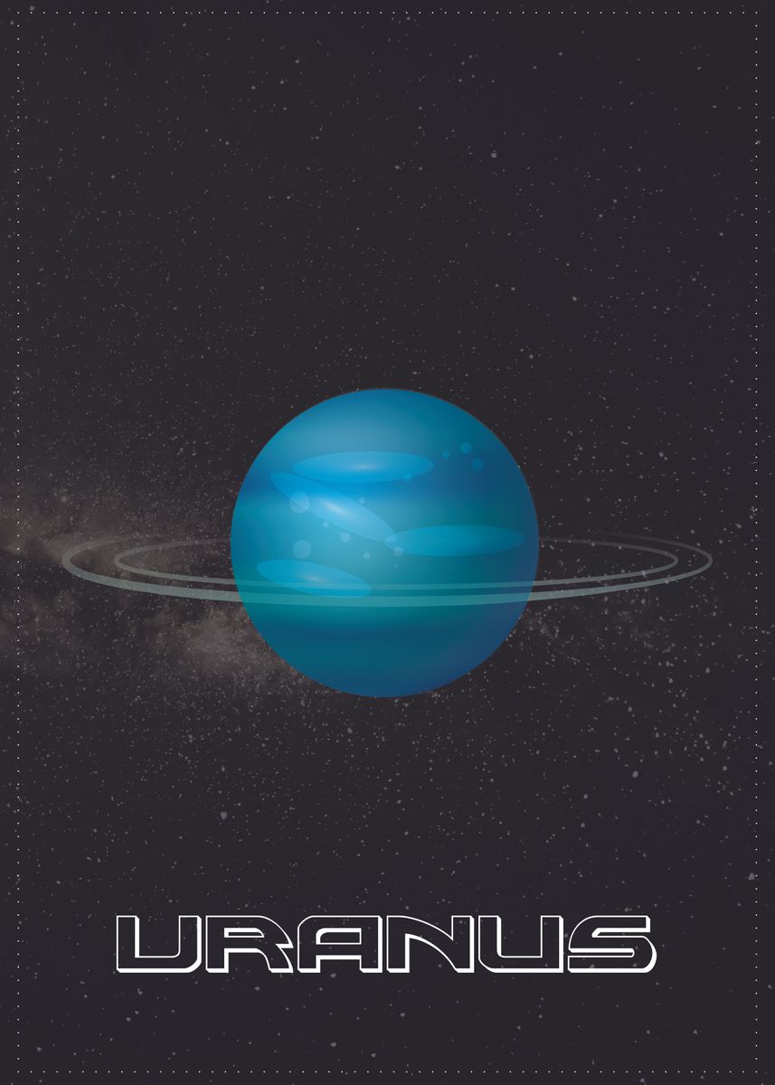 'Uranus Planet Cosmos Astro' Poster, picture, metal print, paint by ...