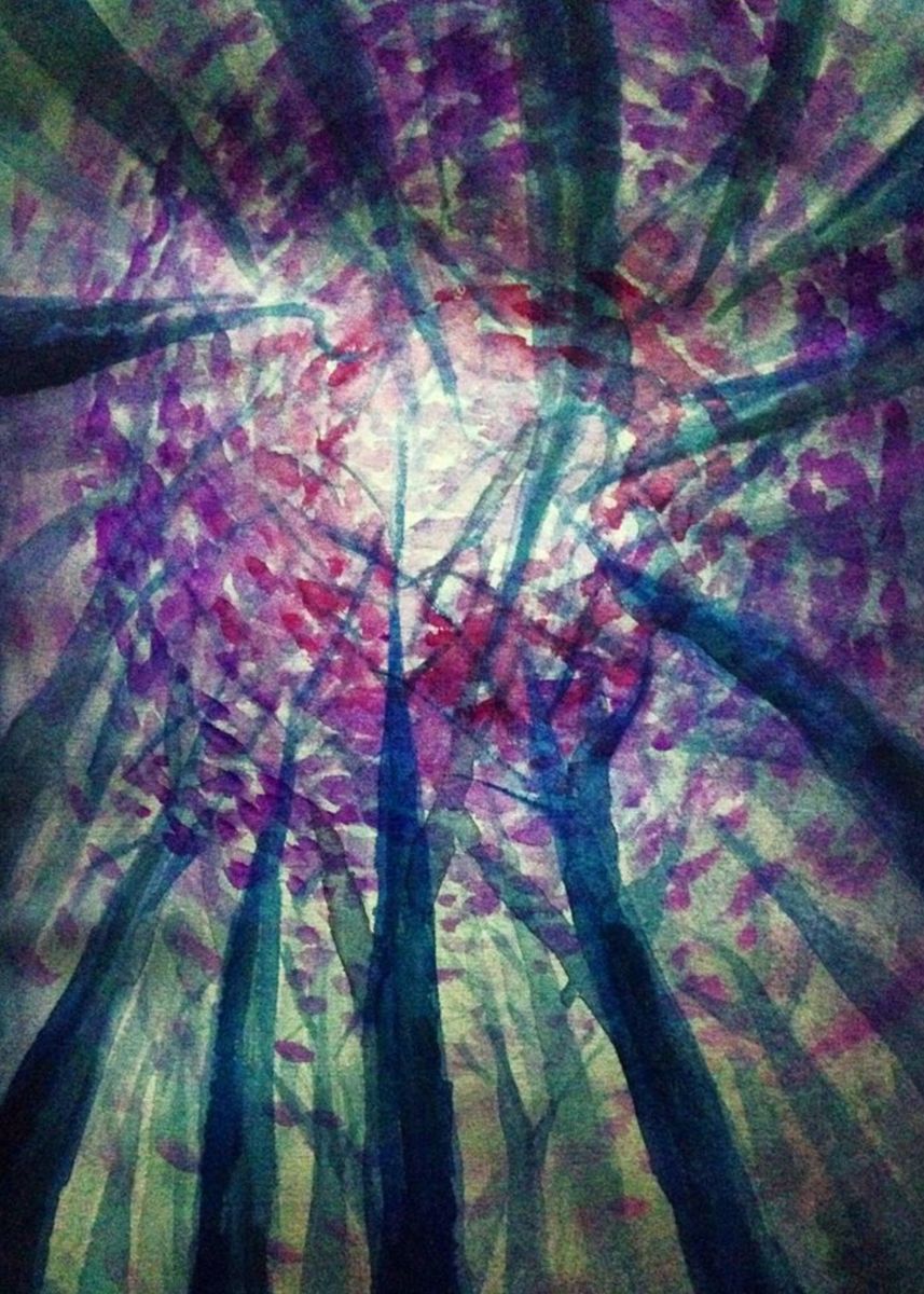 'Woods' Poster, picture, metal print, paint by Andrei Arrieta | Displate