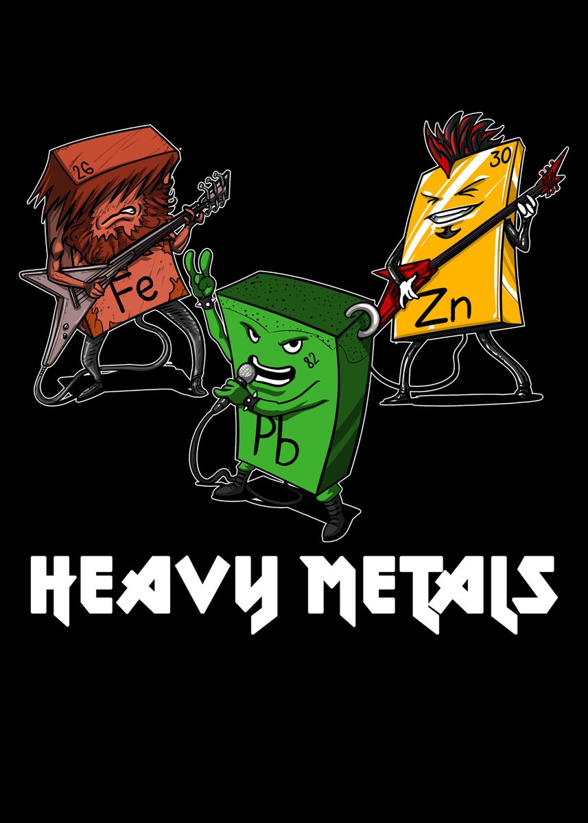 'Chemistry Heavy Metals' Poster by Psychonautica | Displate