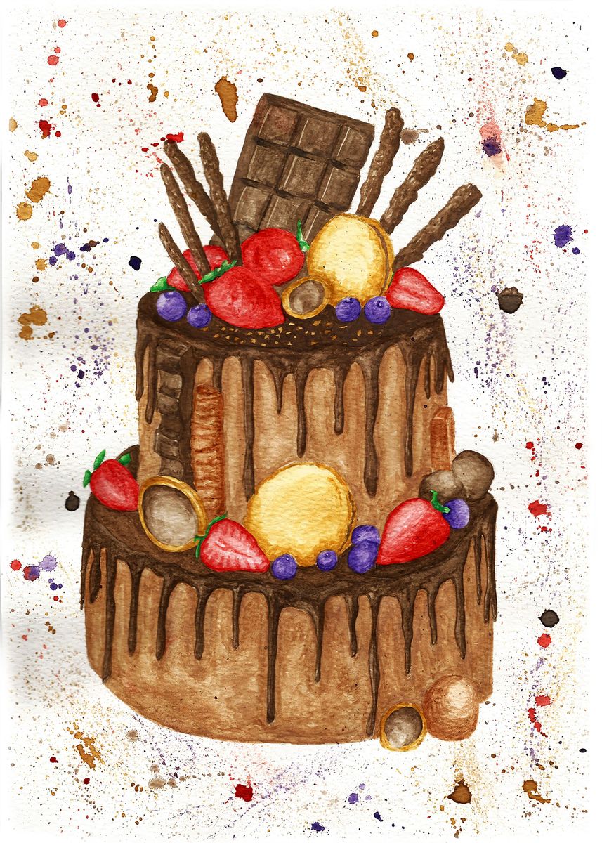 'Chocolate sensation' Poster, picture, metal print, paint by Angelique ...