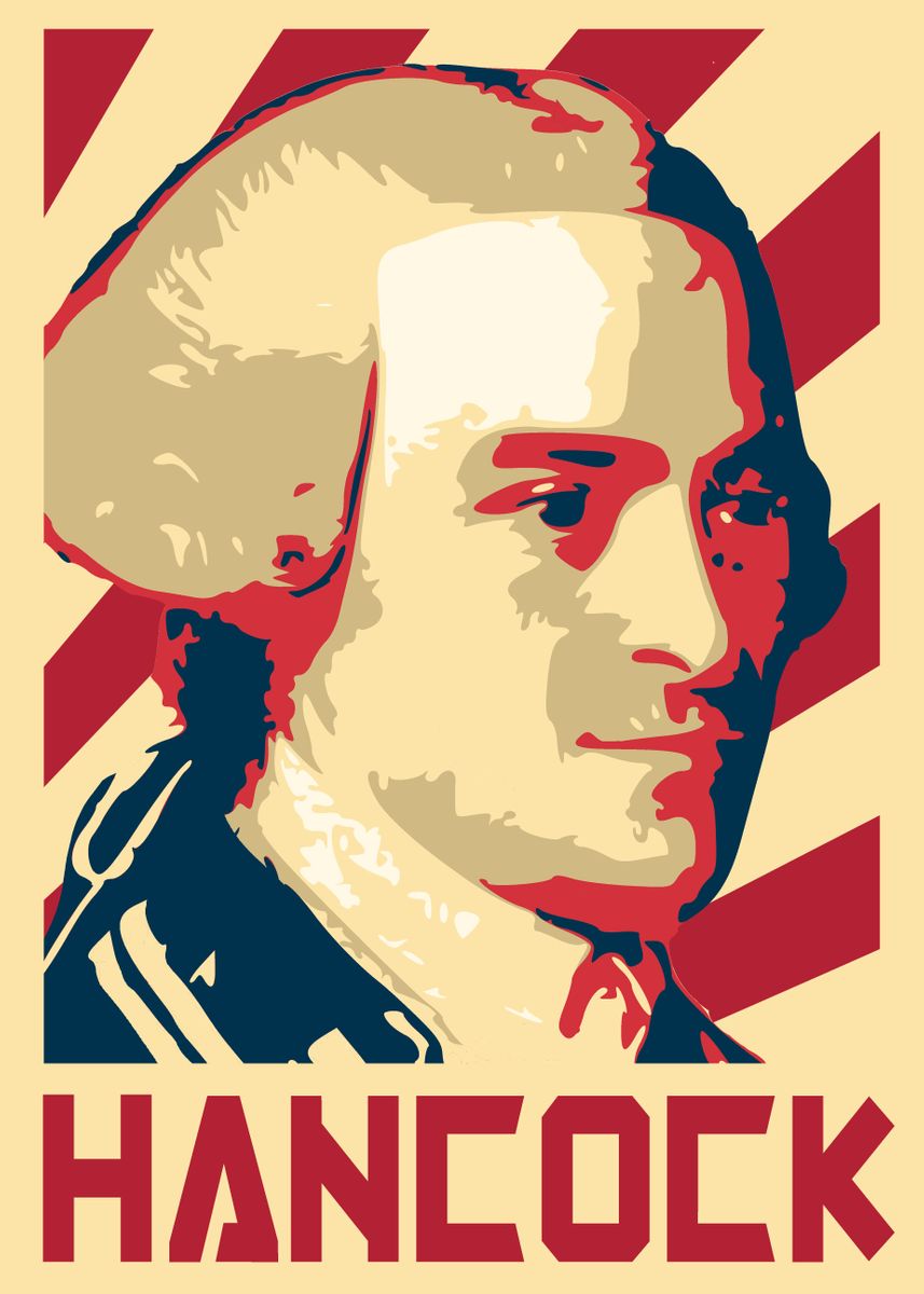 'John Hancock Propaganda' Poster, picture, metal print, paint by Filip ...