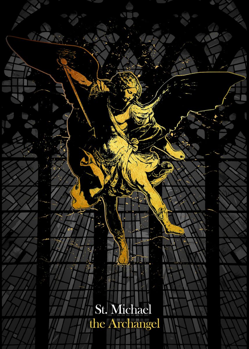 'St Michael the Archangel' Poster, picture, metal print, paint by М ...