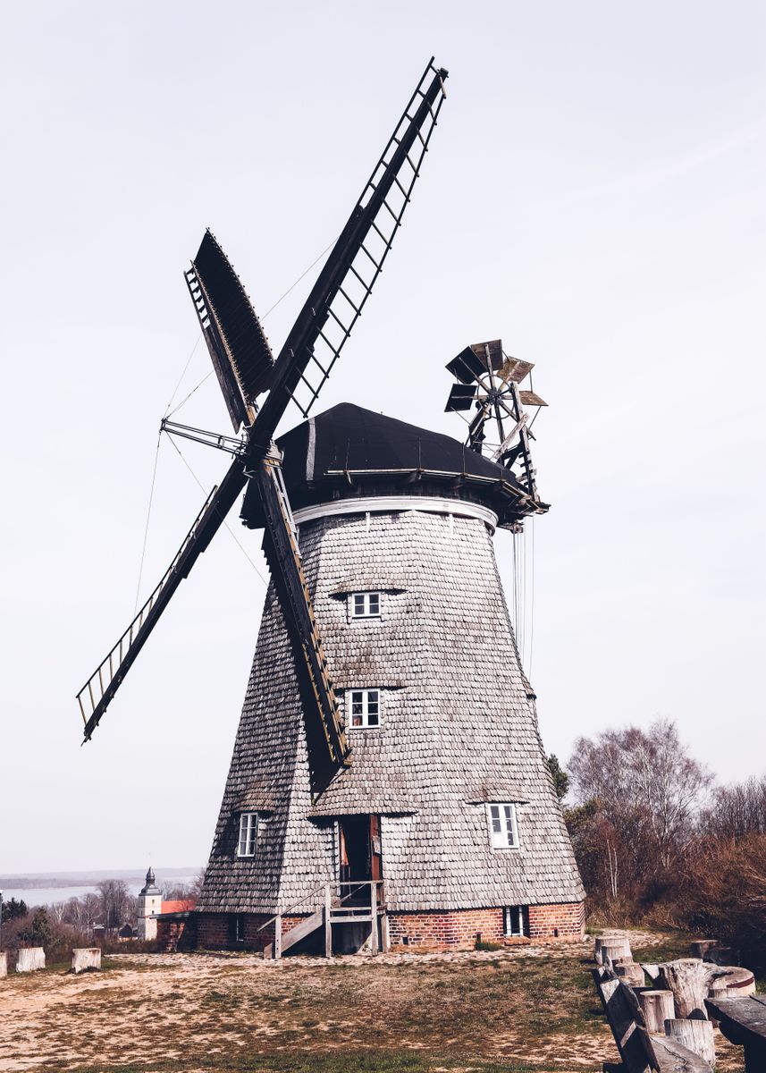 'Windmill' Poster, picture, metal print, paint by Eric Schramm | Displate