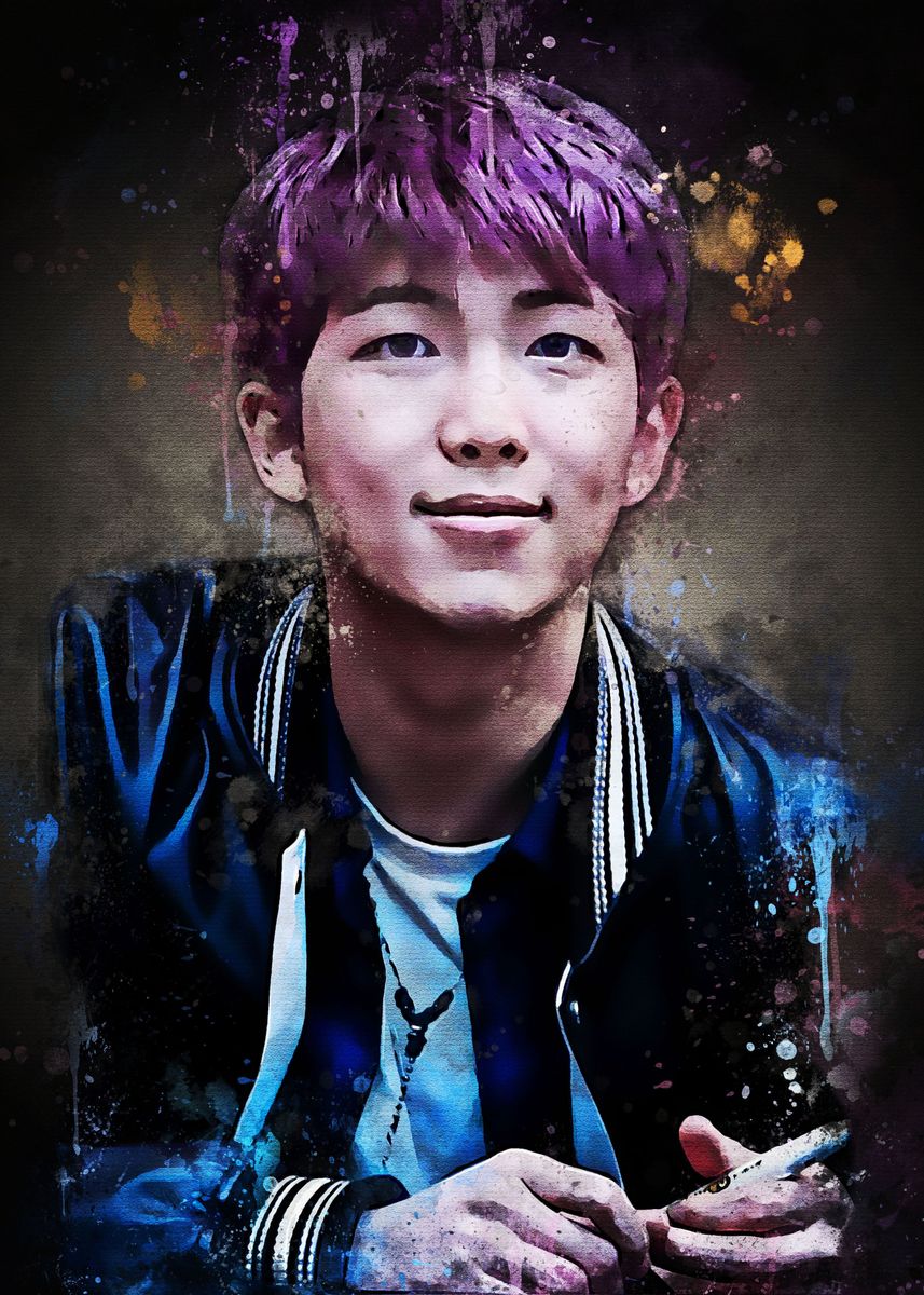 'RM BTS ' Poster, picture, metal print, paint by Muhammad Irsan | Displate