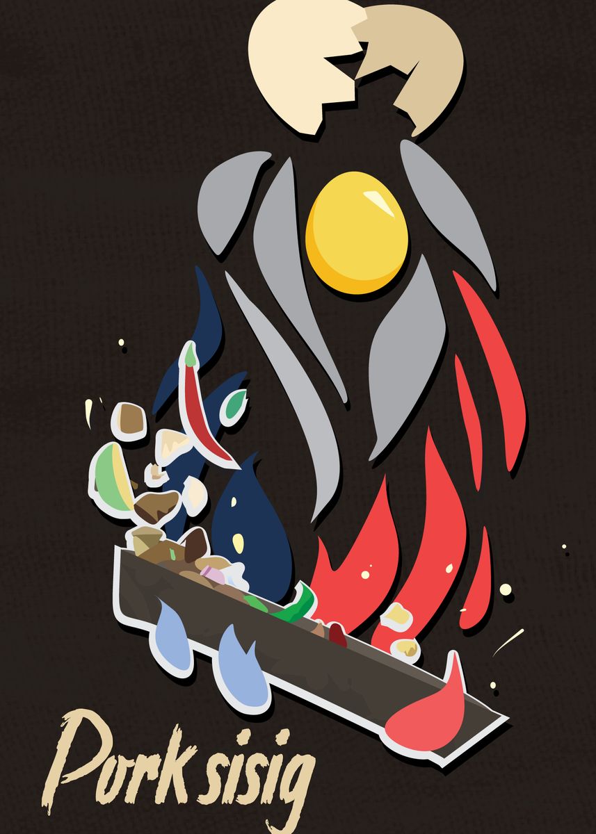 'Sizzling Pork Sisig' Poster by Sophia Kho | Displate