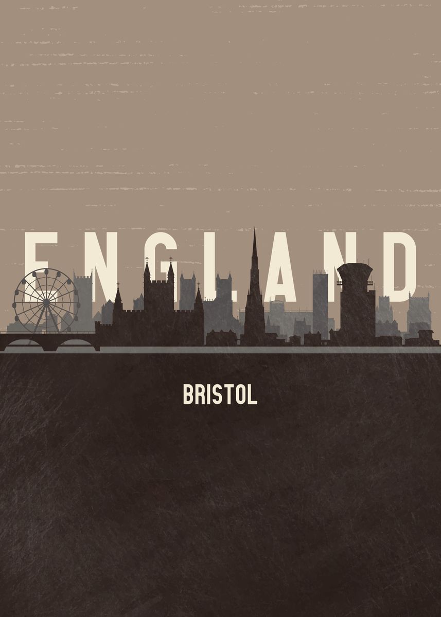 'Bristol England' Poster by Iwoko | Displate