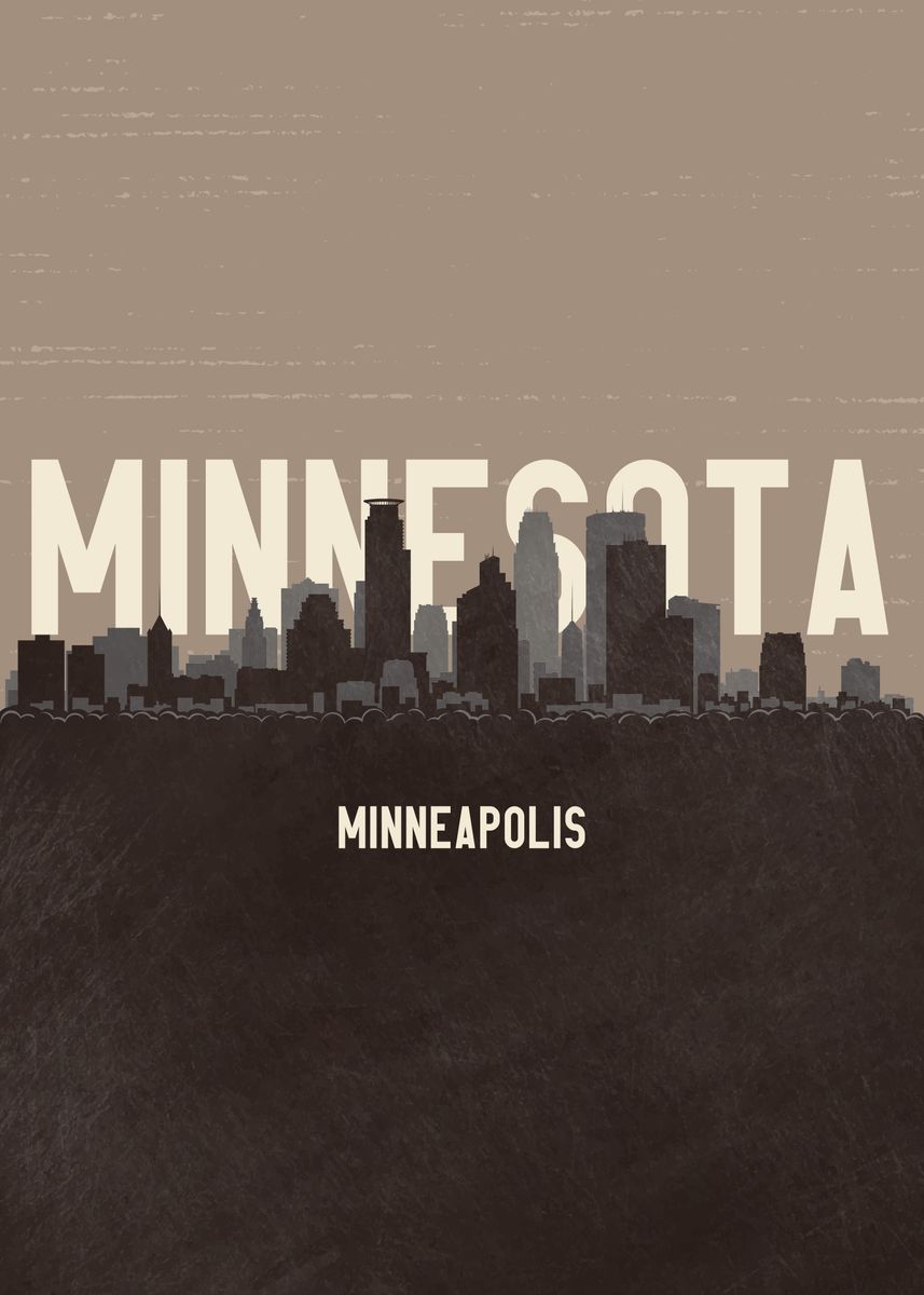 'Minneapolis Minnesota' Poster by Iwoko | Displate